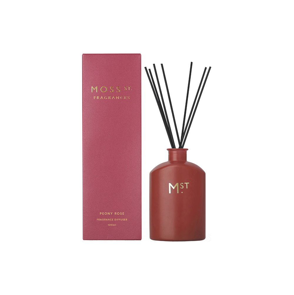Peony Rose Fragrance Diffuser 100ml | Moss St. Fragrances