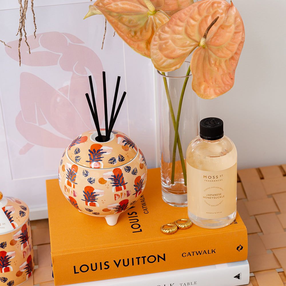 Large Black Diffuser Reeds 350ml (Ceramics) | Moss St. Fragrances