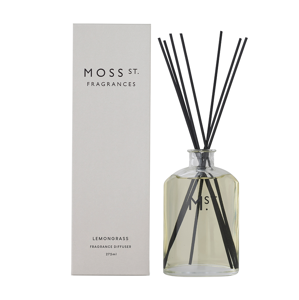 Lemongrass Fragrance Diffuser 275ml | Moss St. Fragrances